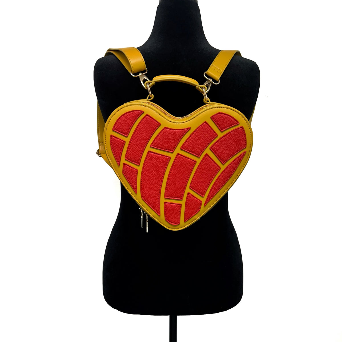 Red Concha Heart bag – Backstitch Bruja