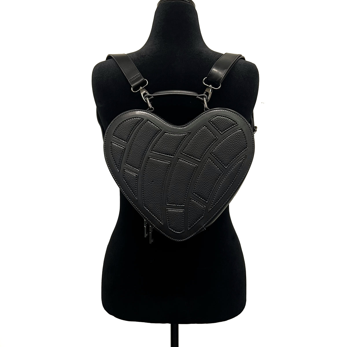 Black Concha Heart bag – Backstitch Bruja