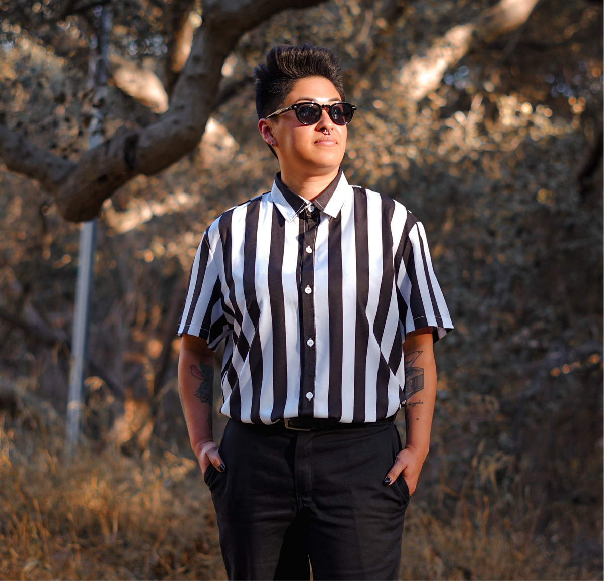 Ghost with the Most Button Up – Backstitch Bruja