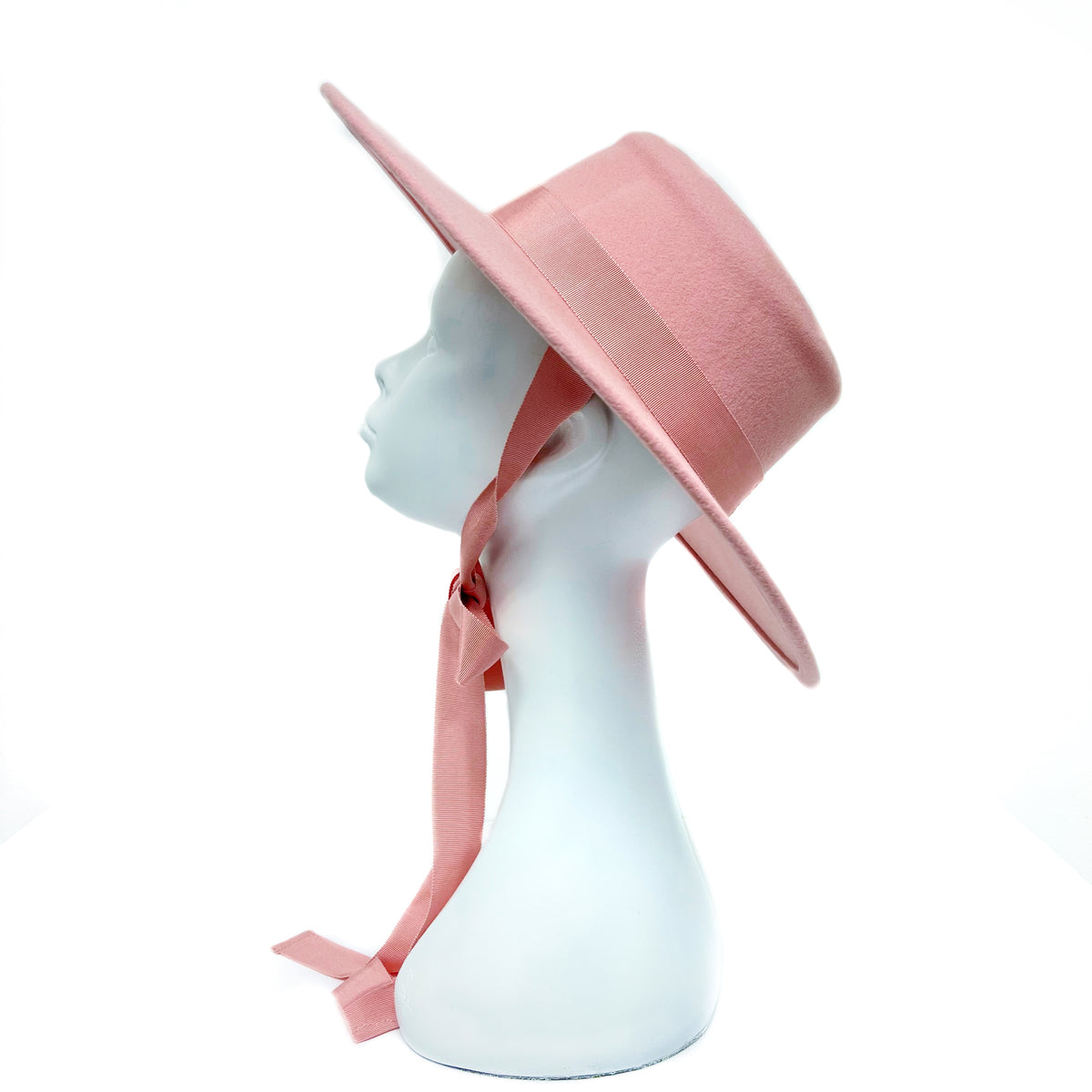 Petrified Pink Wool Front Tie Hat – Backstitch Bruja